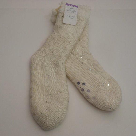 Home Collection | Accessories | Home Collection Sequin Cable Knit ...